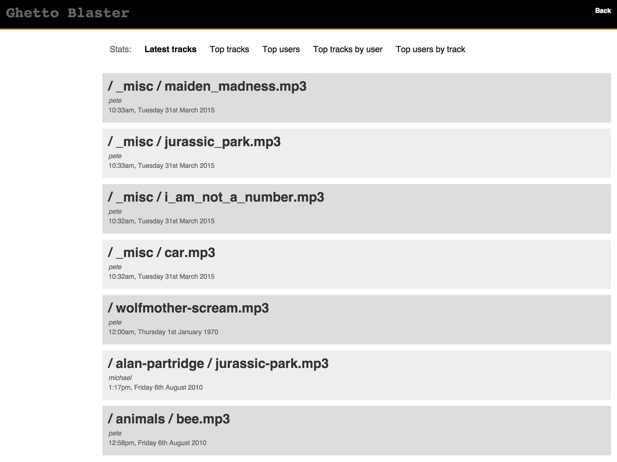 Ghetto blaster: a PHP/JavaScript soundboard | Pete // f90 | Brighton ...