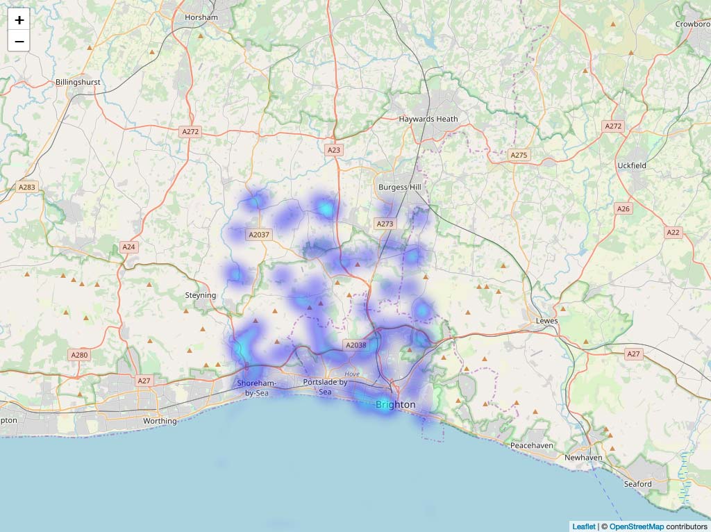 Google Form Heatmap | Pete // f90 | Brighton-based freelance developer