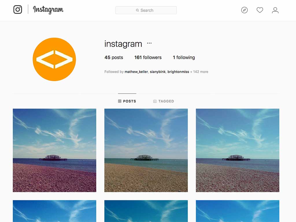 Instagram uploader | Pete // f90 | Brighton-based freelance developer