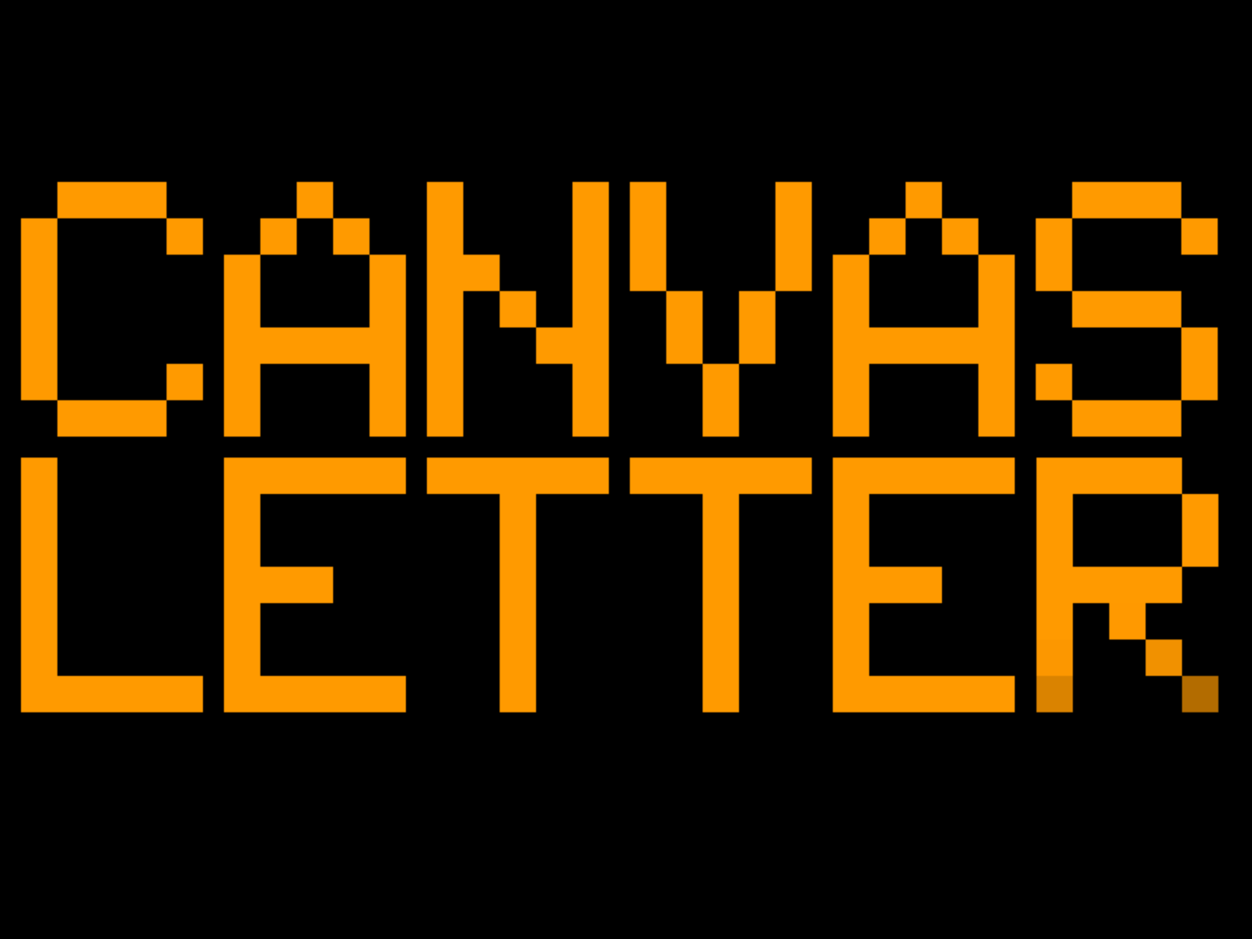 Javascript Canvas Letters | Pete // f90 | Brighton-based freelance ...