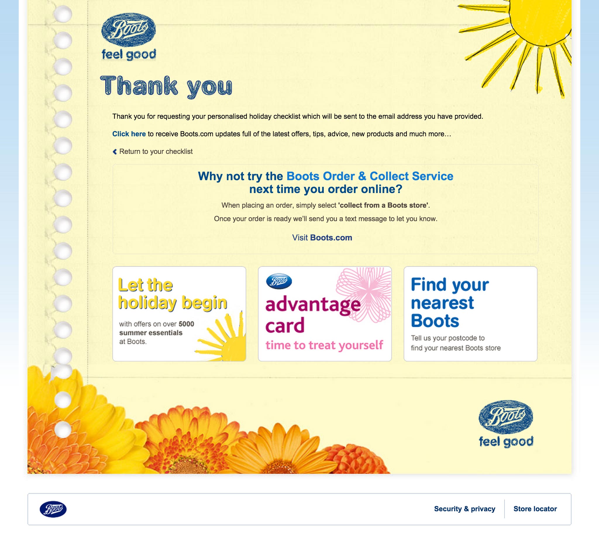 Boots Summer Checklist | Pete // f90 | Brighton-based freelance developer