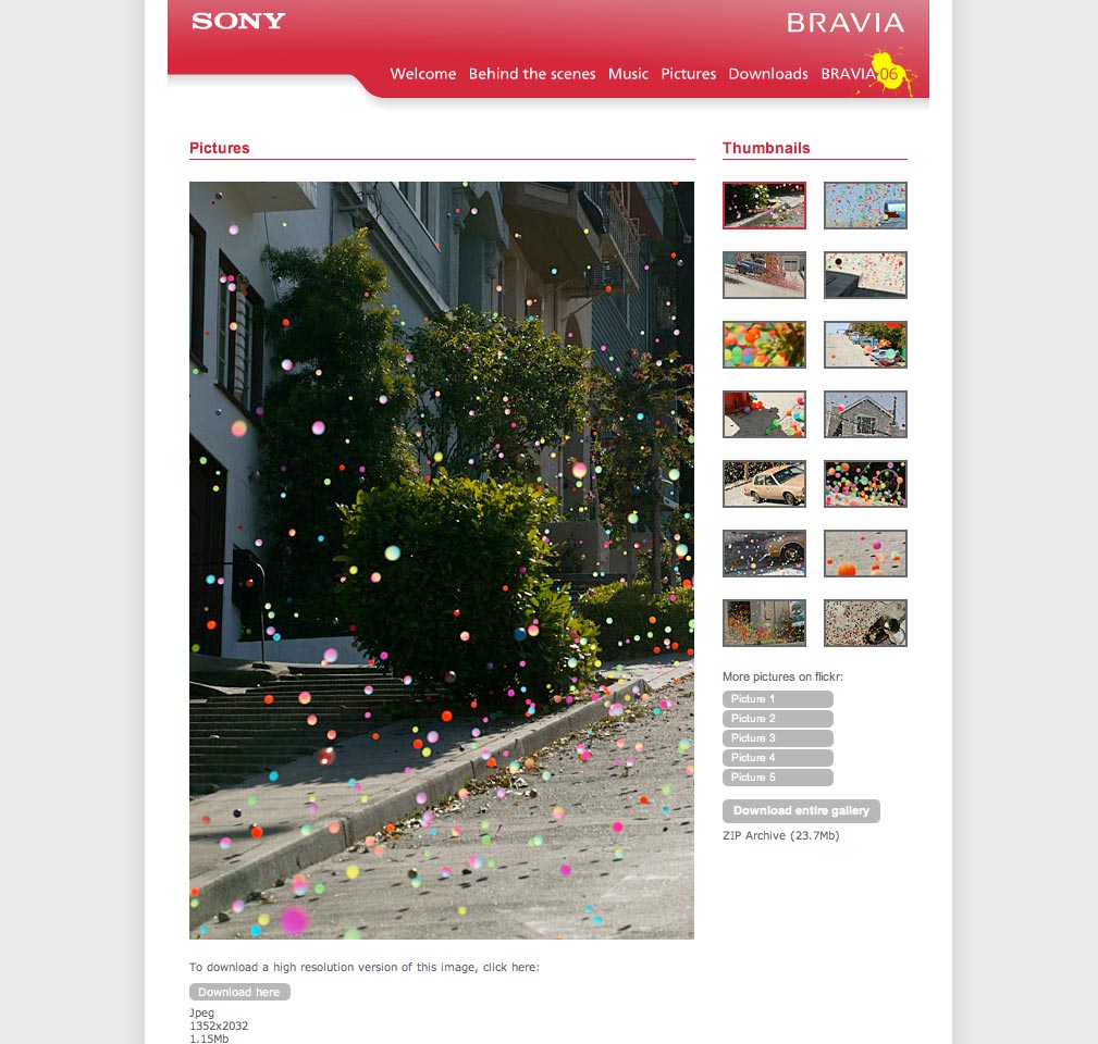 Sony Bravia Advert - Balls | Pete // f90 | Brighton-based freelance ...