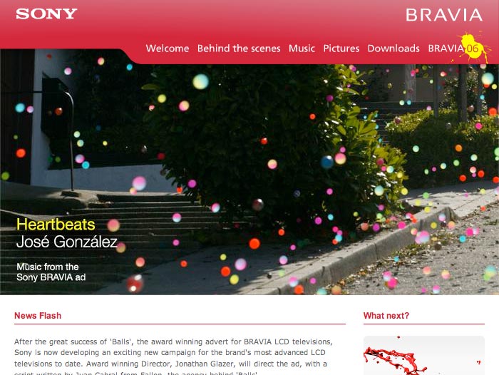 Sony Bravia Advert - Balls | Pete // f90 | Brighton-based freelance ...