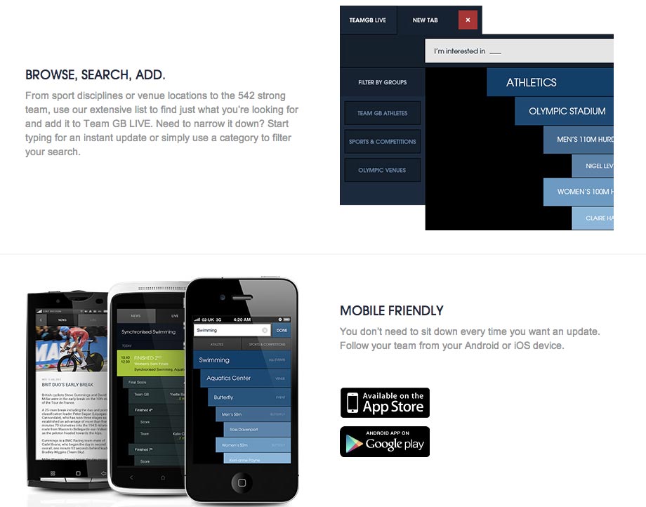 Team GB Dashboard | Pete // f90 | Brighton-based freelance developer