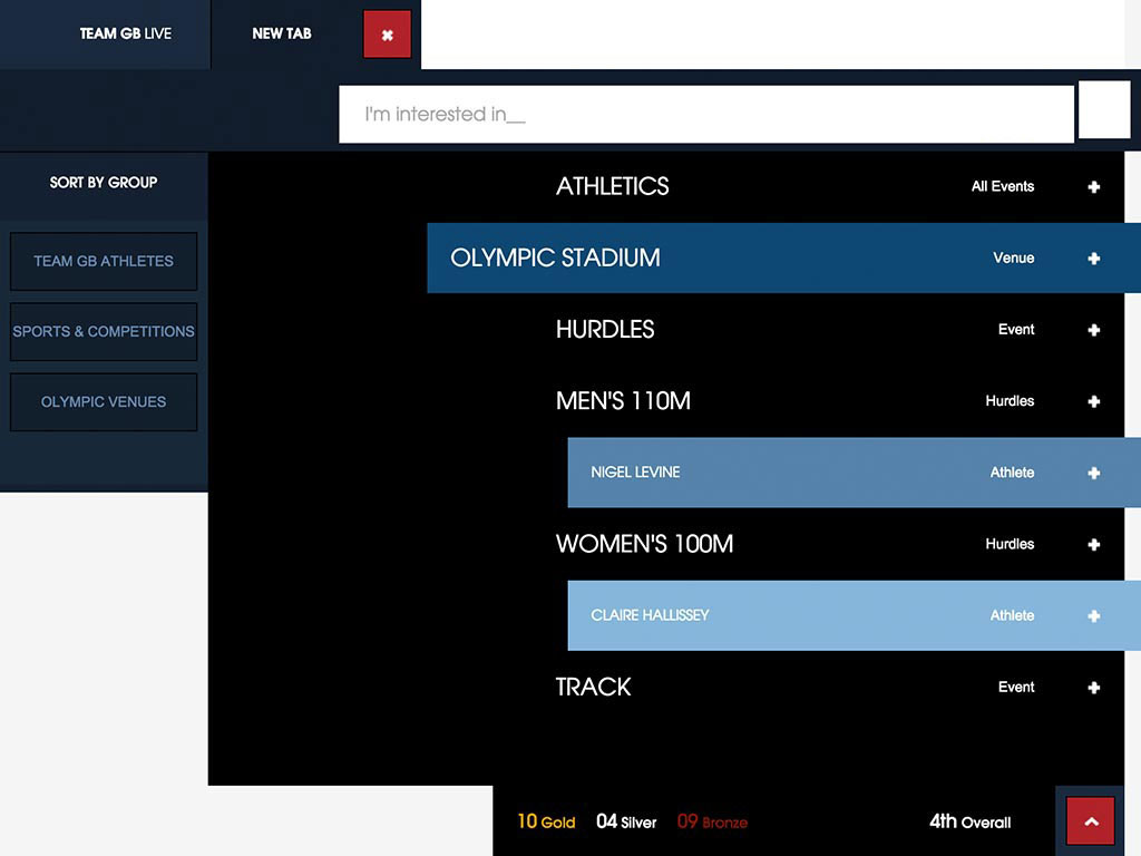 Team GB Dashboard | Pete // f90 | Brighton-based freelance developer