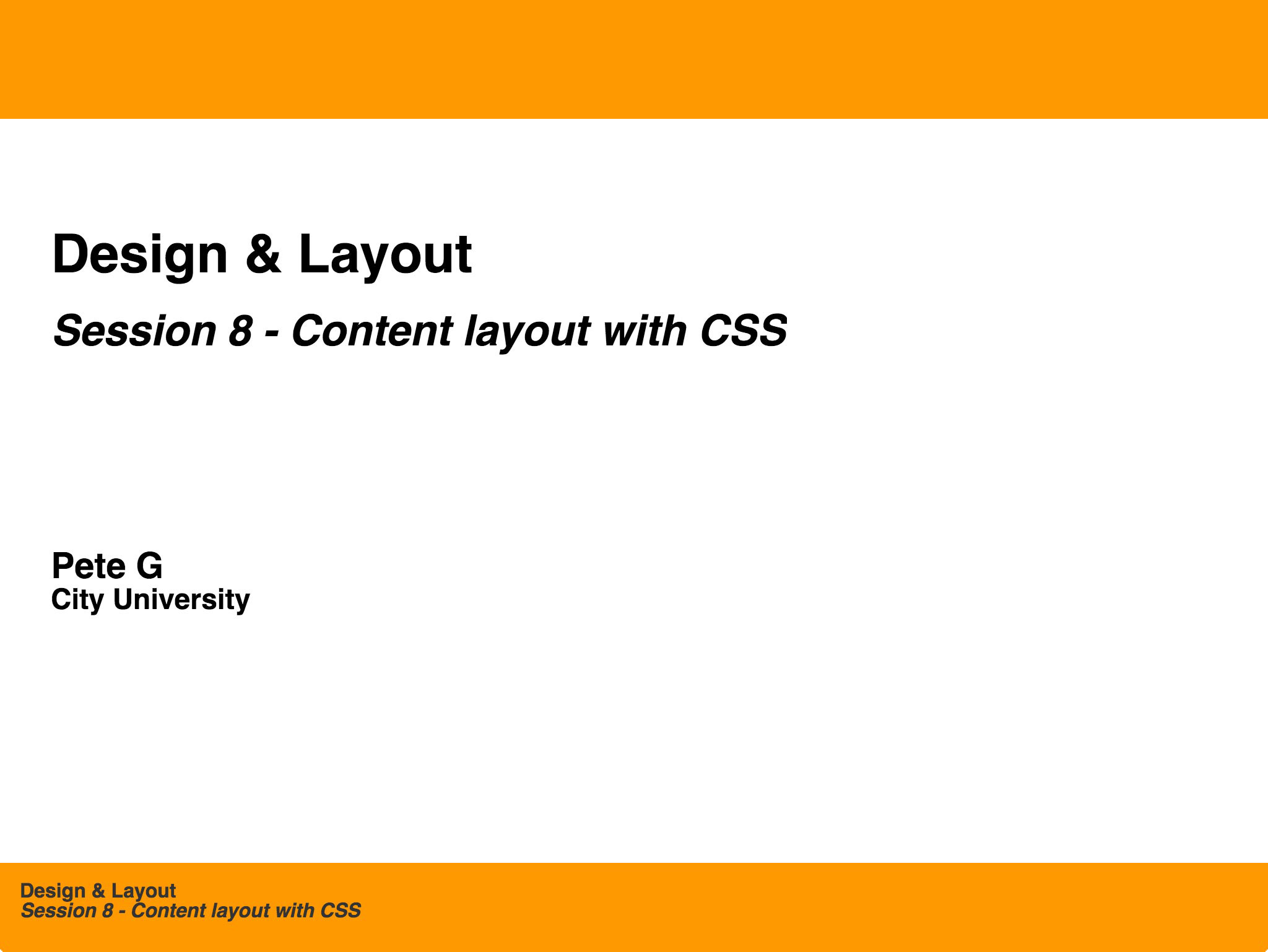 Web Development Training | Pete // f90 | Brighton-based freelance developer