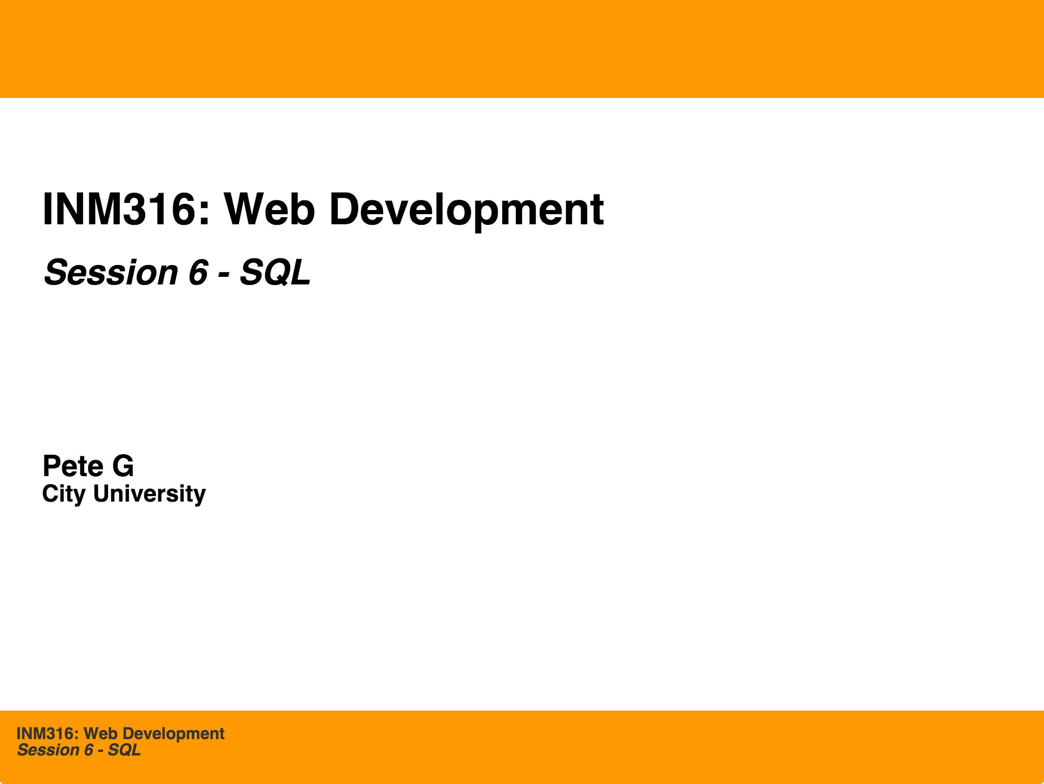 Web Development Training | Pete // f90 | Brighton-based freelance developer